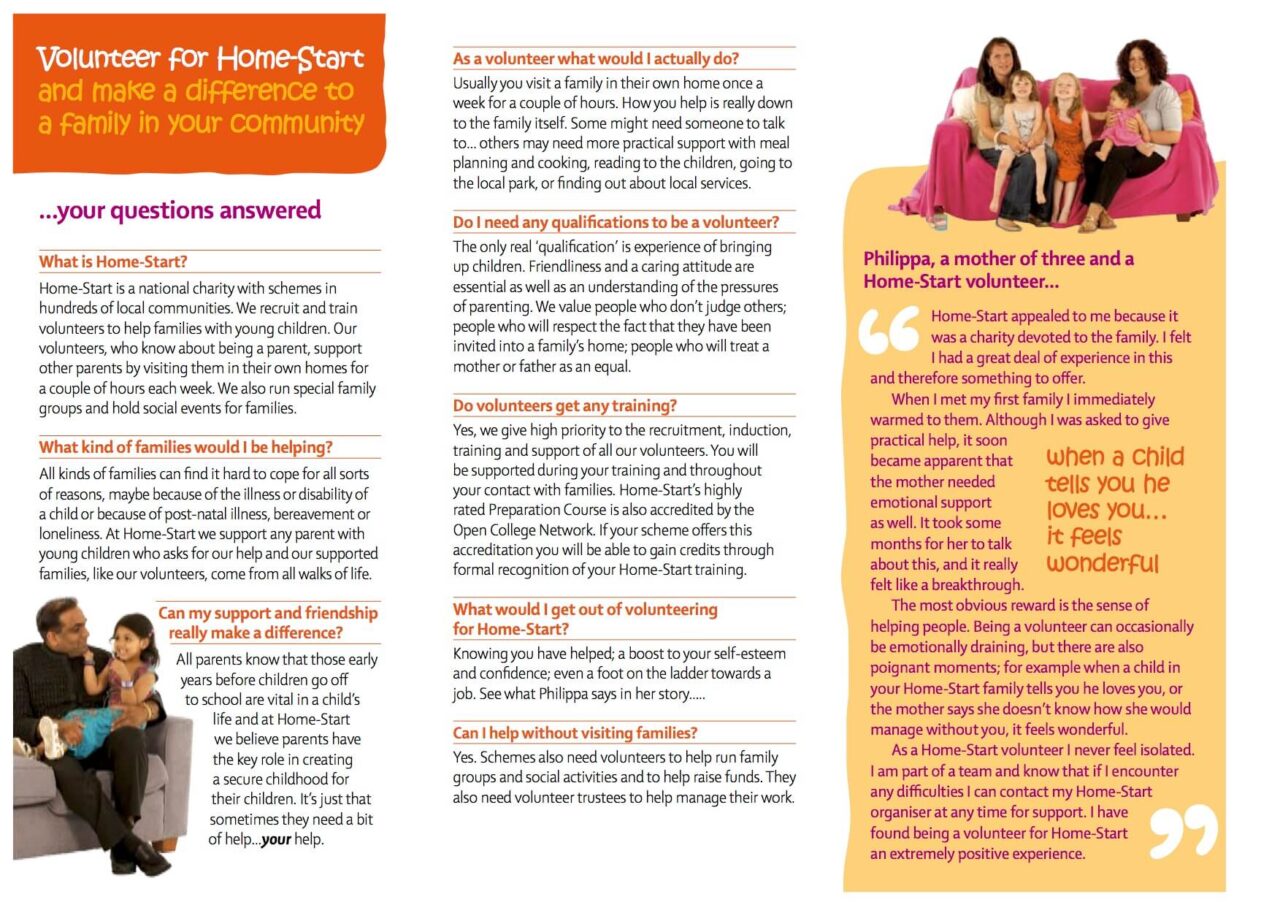 Volunteers - Home-Start Greenwich